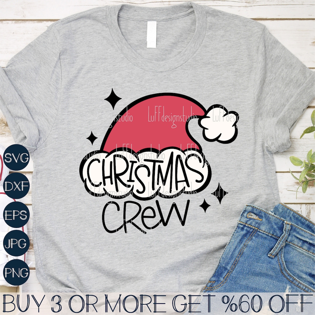 Christmas Crew SVG, Family Christmas SVG, Santa Squad SVG, Santa Hat ...