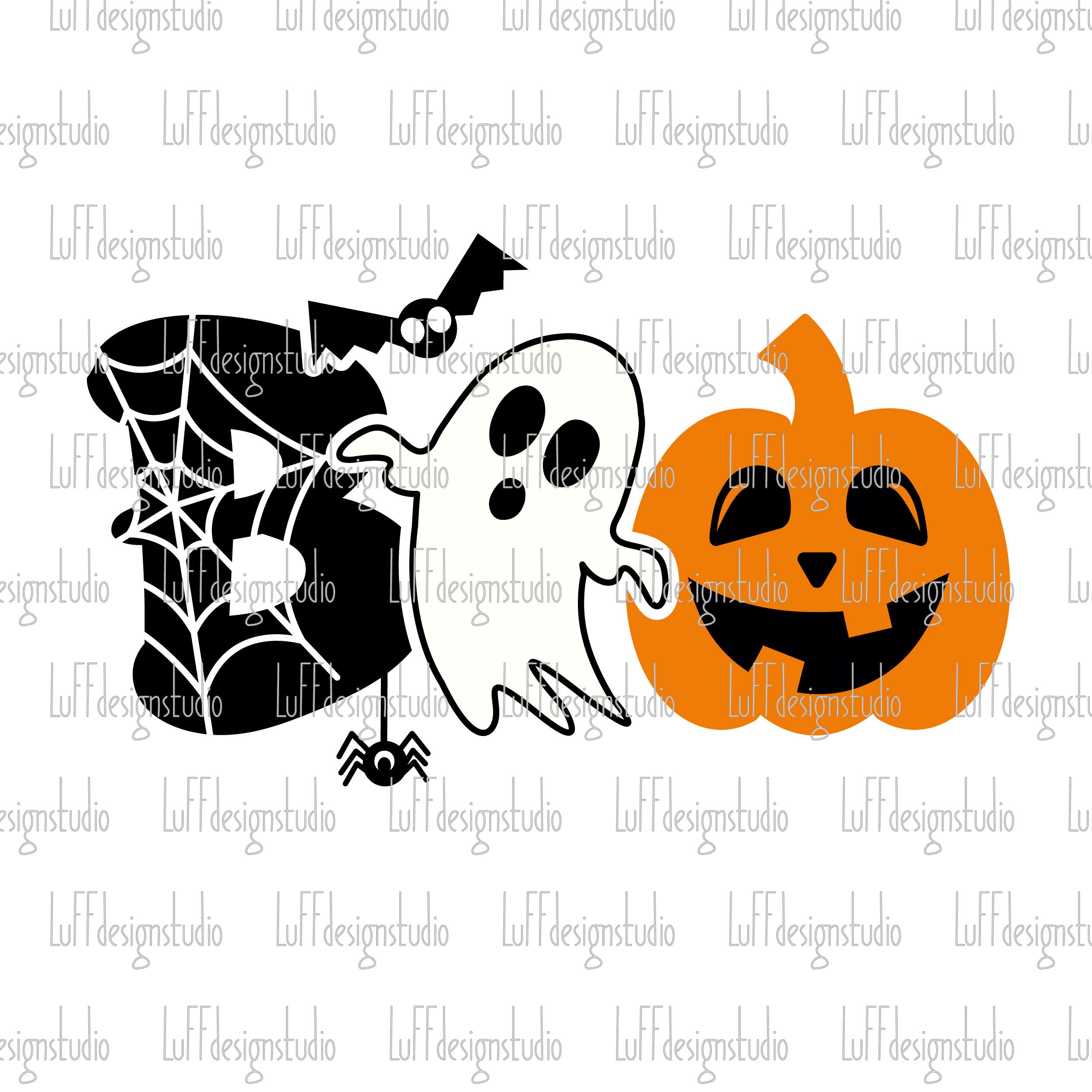 Boo SVG Halloween SVG Ghost SVG Spooky Svg Pumpkin Svg - Etsy