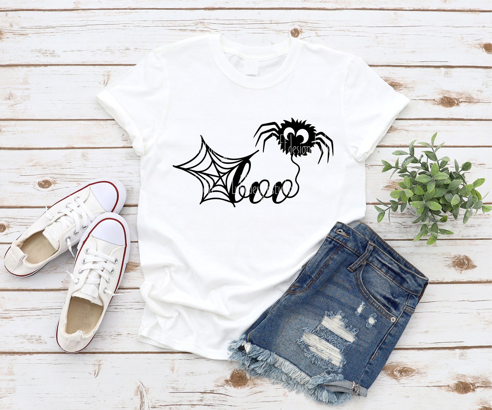 Boo With Spider SVG, Halloween SVG, Spider Web SVG, Funny Saying, Dxf ...
