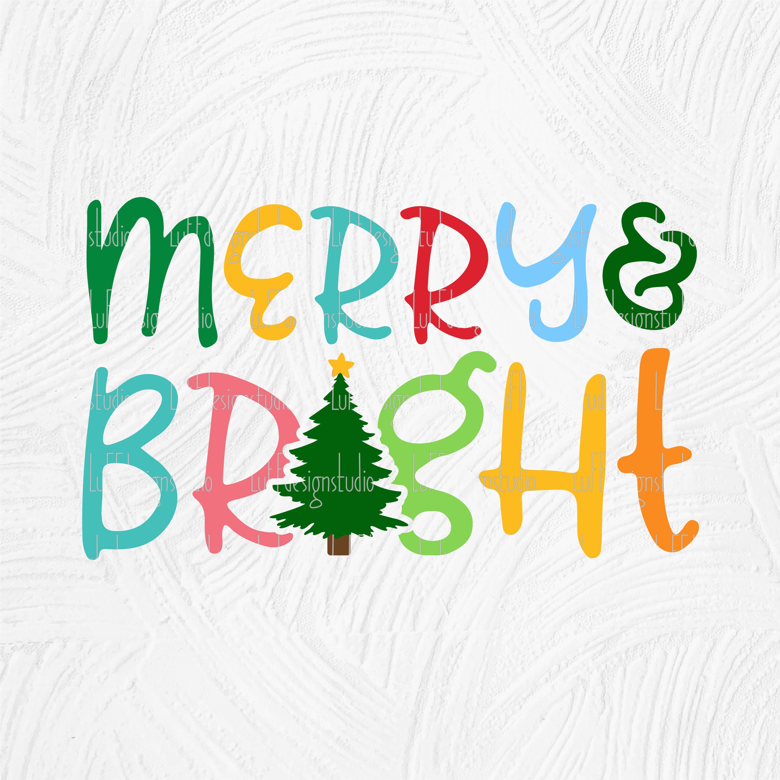 Merry and Bright SVG, Christmas SVG, Merry Christmas SVG, Christmas ...