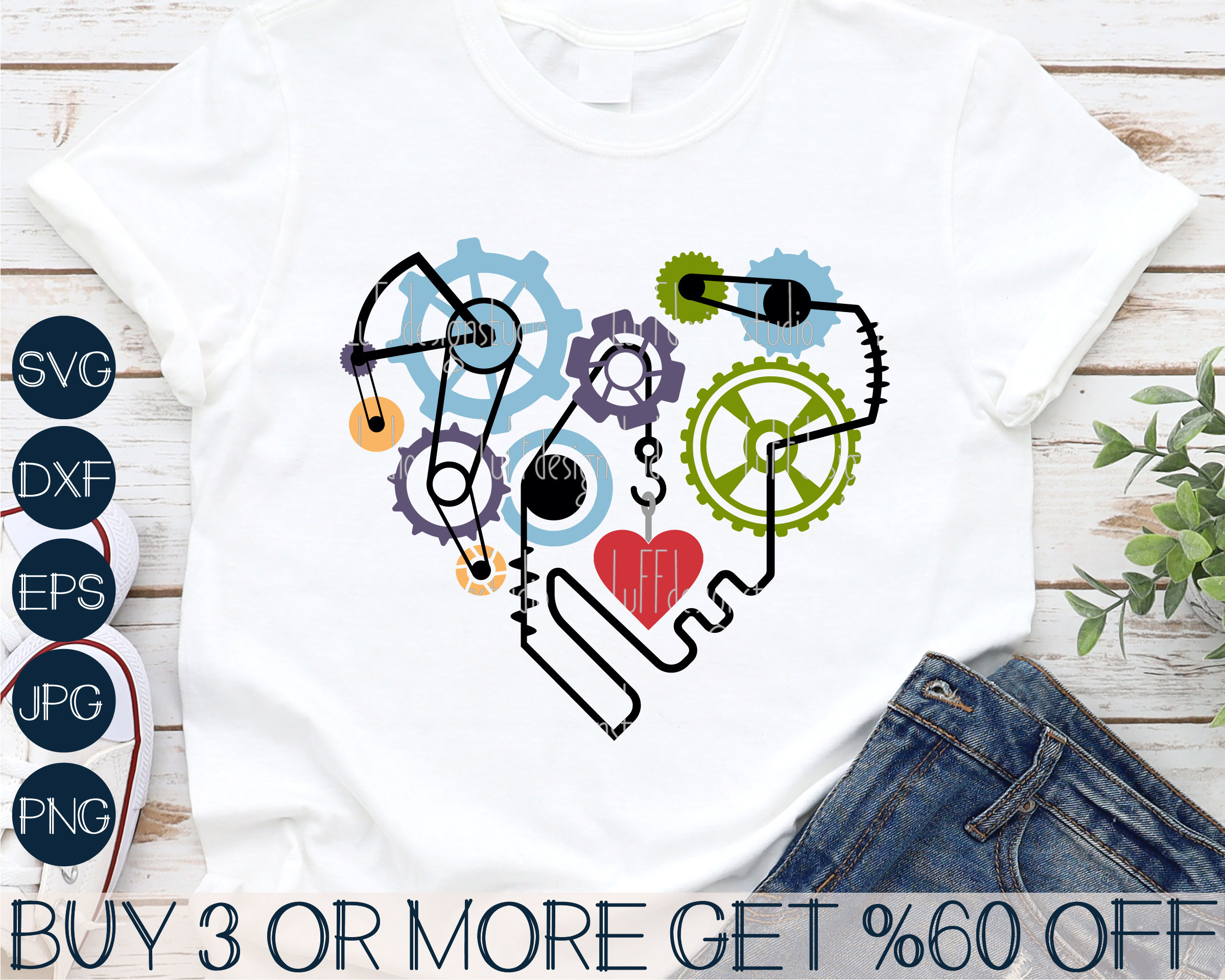 Mechanic Heart SVG Valentines Day for Men SVG Boys Valentine - Etsy