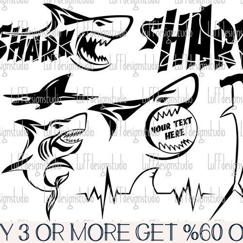 SHARK SVG FILE - Etsy
