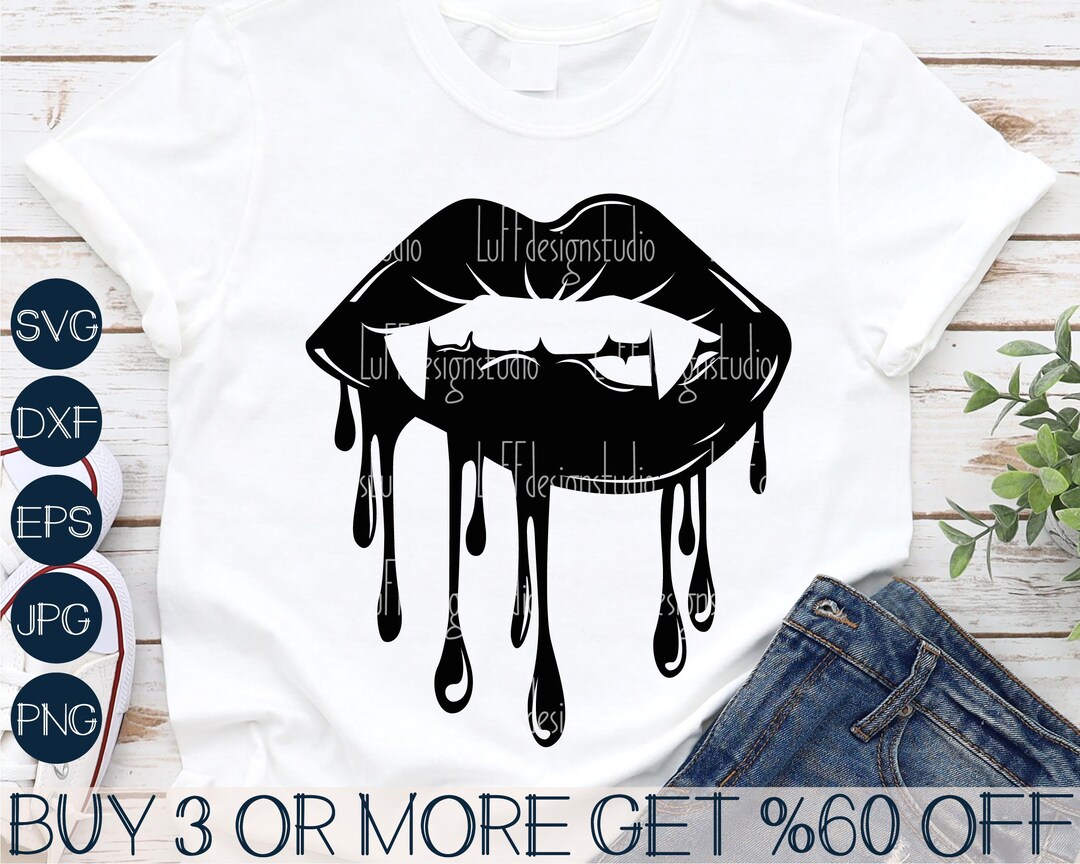Vampire Lips SVG, Halloween Mom SVG, Dripping Lips SVG, Gothic Svg ...