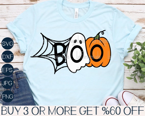 Boo SVG Kids Halloween SVG Ghost SVG Spooky Svg Pumpkin - Etsy