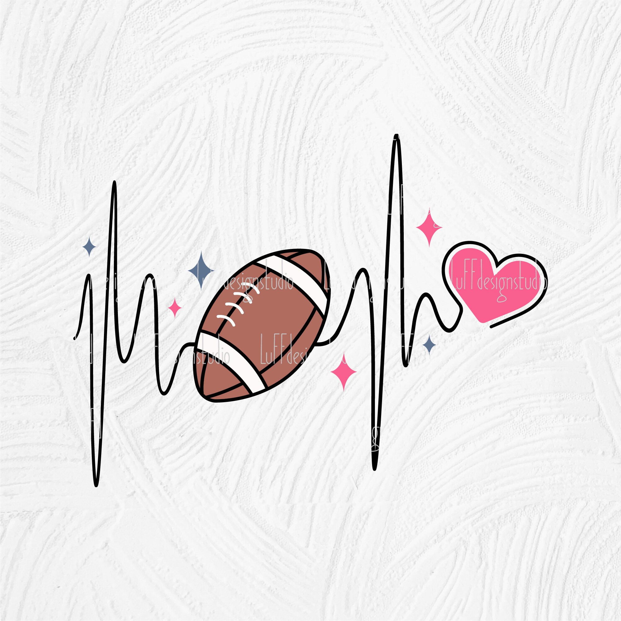 Football Heartbeat SVG, Superbowl SVG, Game Day SVG, Football Mom Svg ...