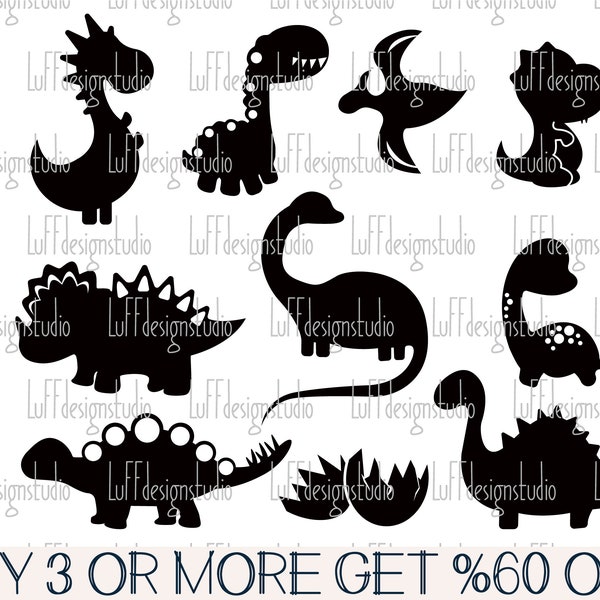 Dinosaur Dxf - Etsy