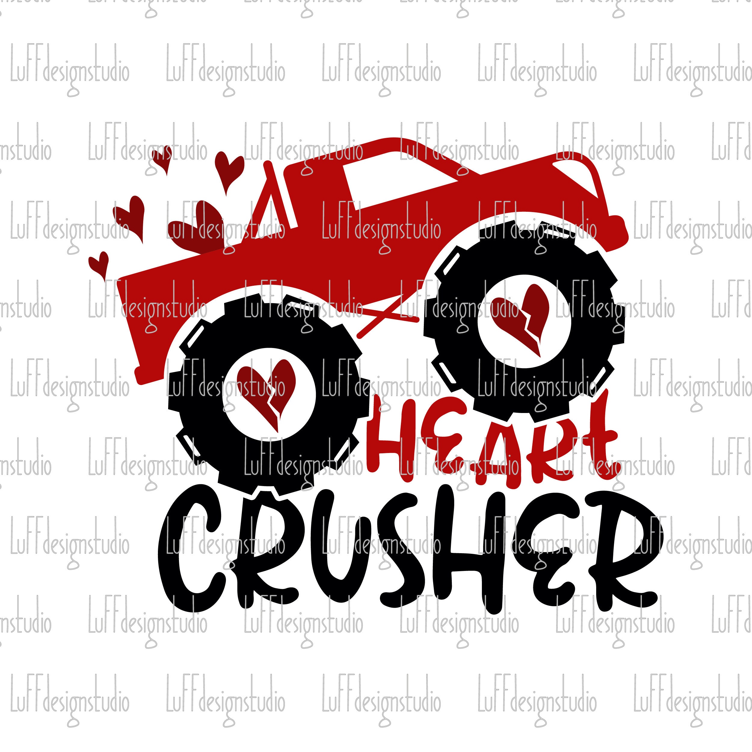 Heart Crusher SVG Boys Valentine SVG Funny Kids Valentines - Etsy