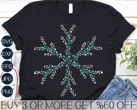 Snowflake SVG Christmas SVG Christmas Shirt SVG Winter Svg - Etsy