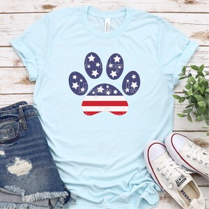 Paw American Flag SVG, Patriotic Dog Lover PNG, Funny 4th of July SVG ...