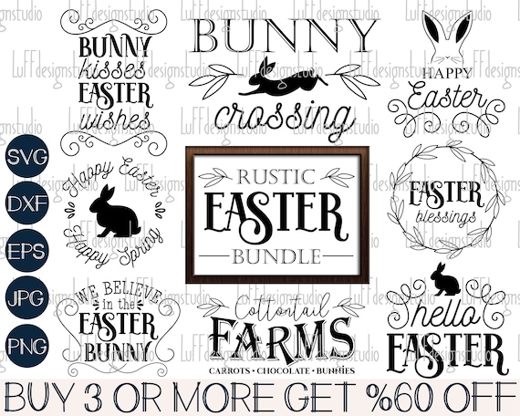 Easter SVG Easter Sign SVG Easter SVG Bundle Easter - Etsy