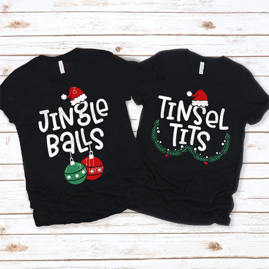 Jingle Balls SVG Tinsel Tits SVG Funny Christmas Couples - Etsy