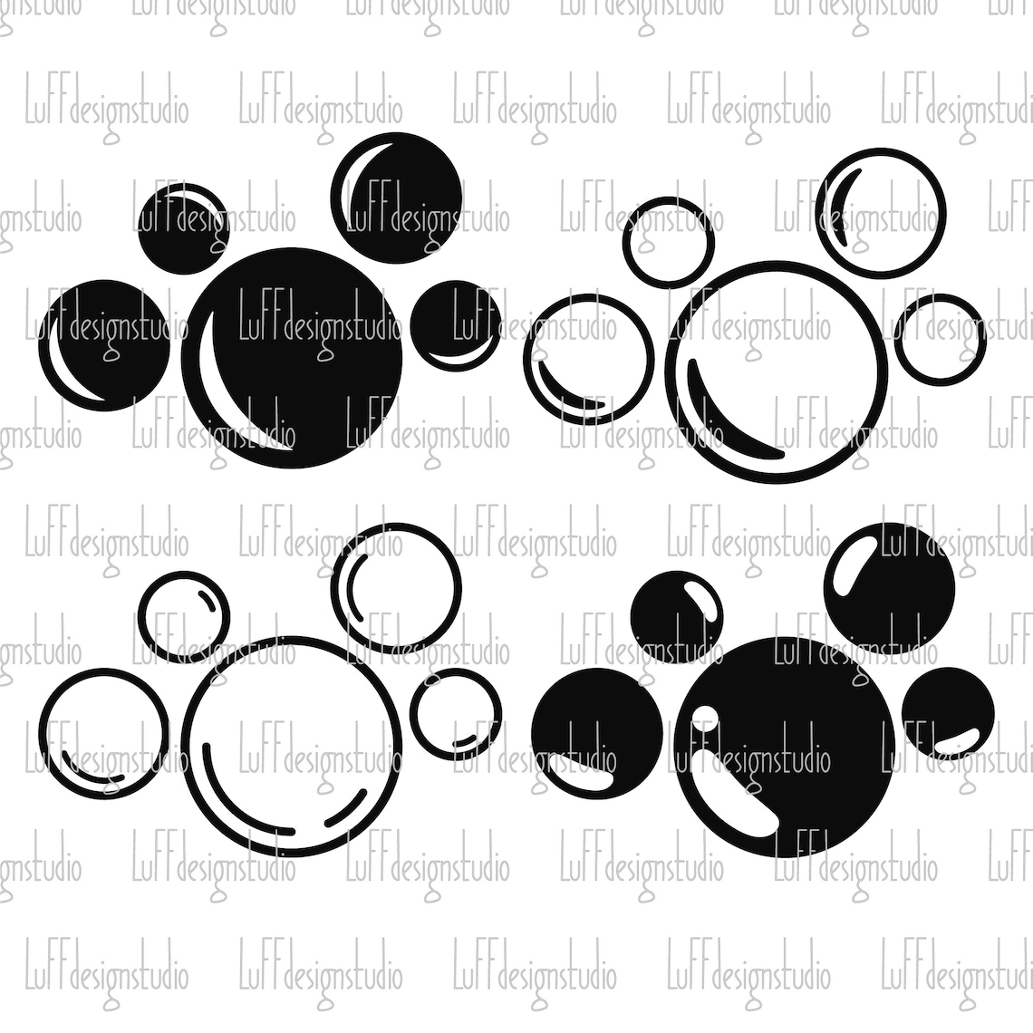 Bubbles SVG Bundle, Blowing Bubbles SVG, Soap Bubbles, Vector, Png, Svg ...
