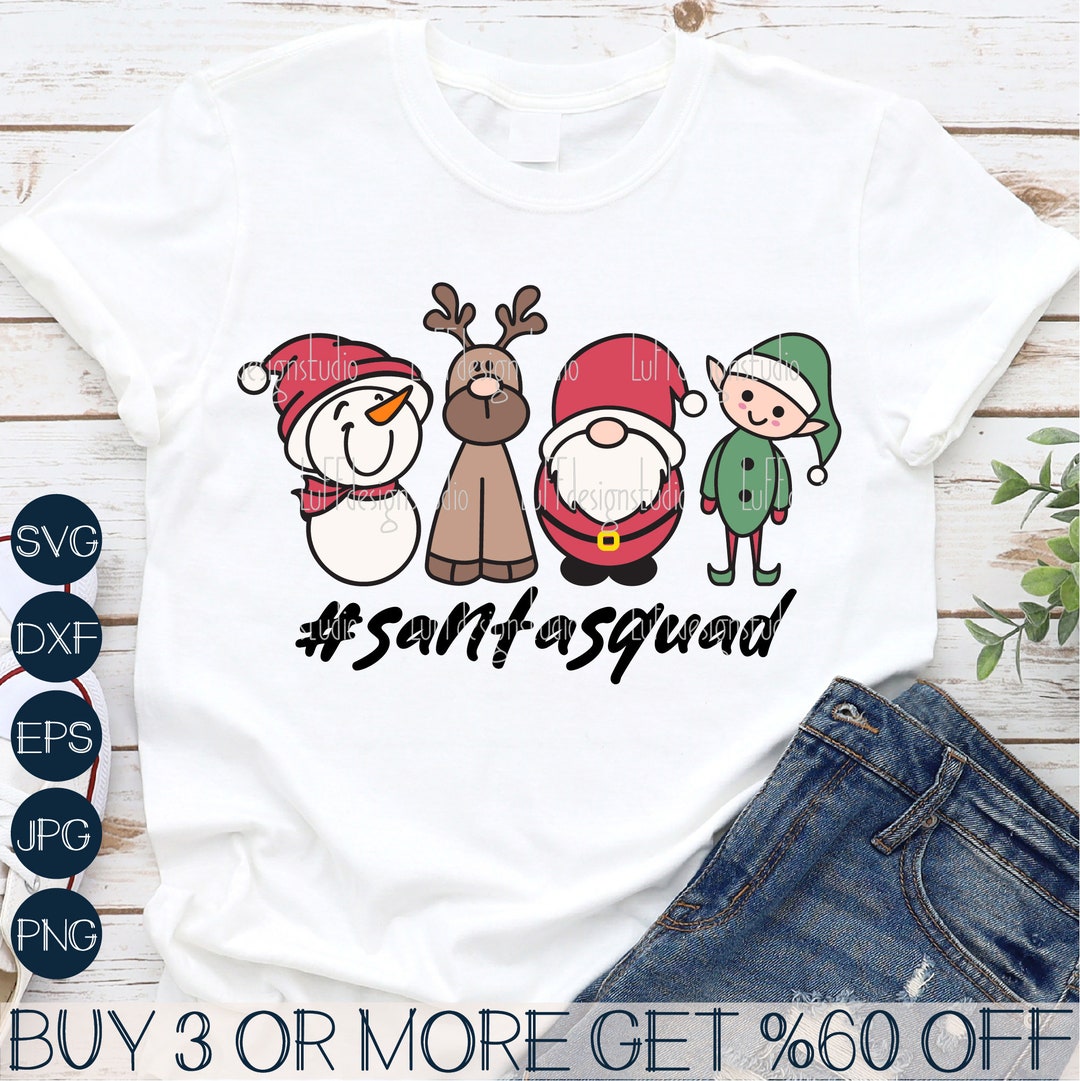 Christmas Crew SVG, Santa Squad SVG, Family Christmas SVG, Gnome Svg ...