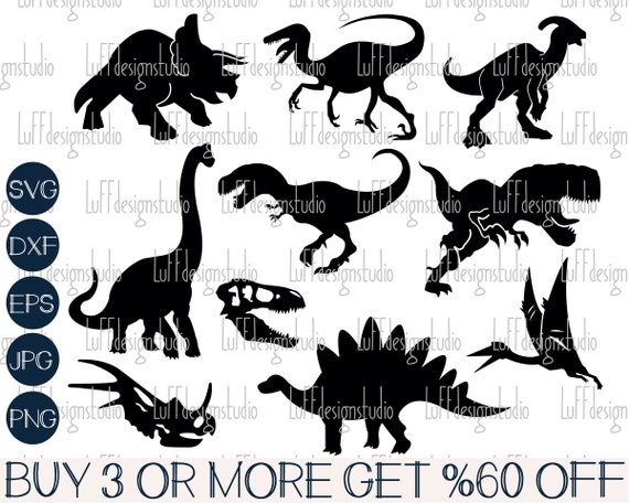 Dinosaur SVG Bundle Dino SVG Dinos Clipart Trex Raptor - Etsy Canada