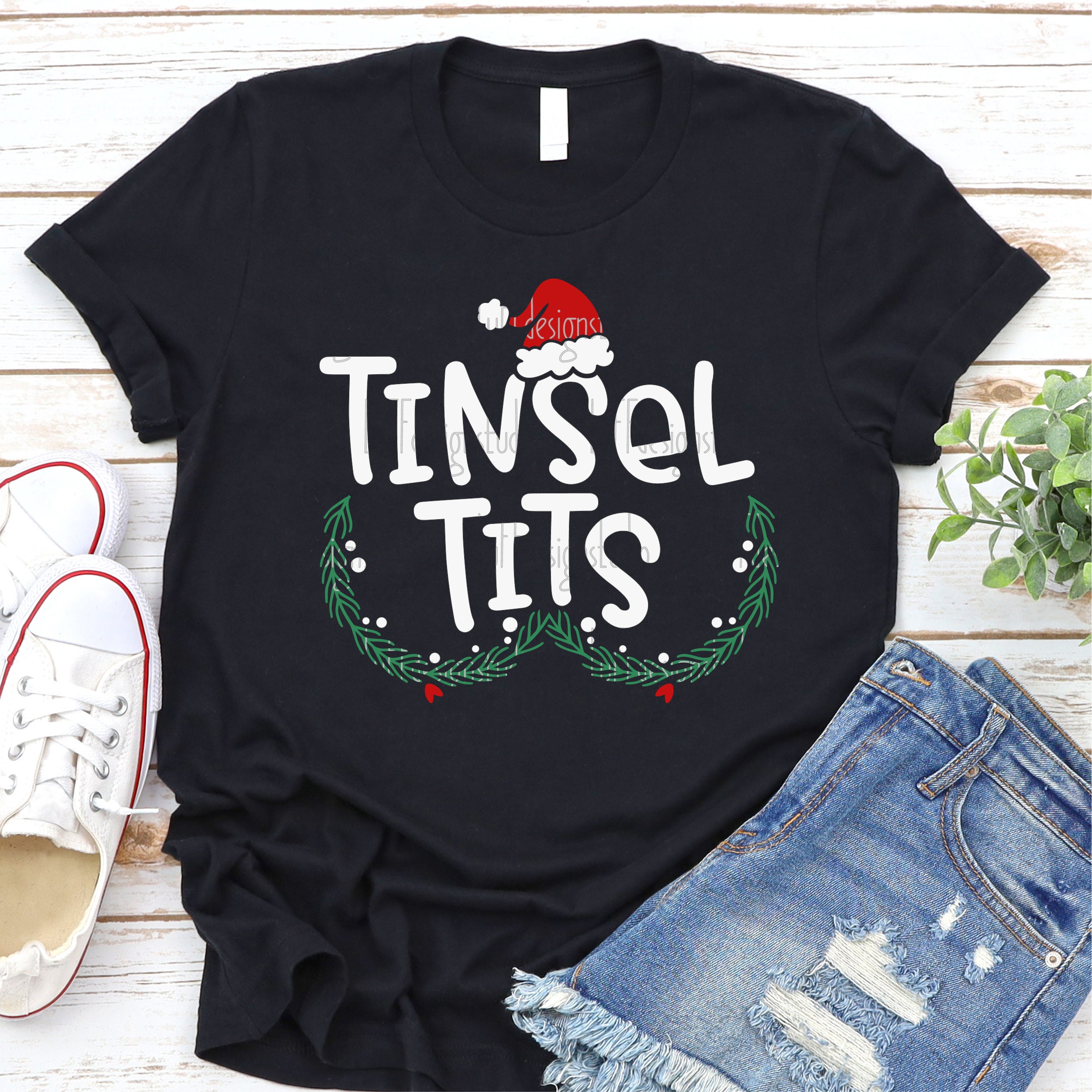Jingle Balls Svg Tinsel Tits Svg Funny Christmas Couples Etsy