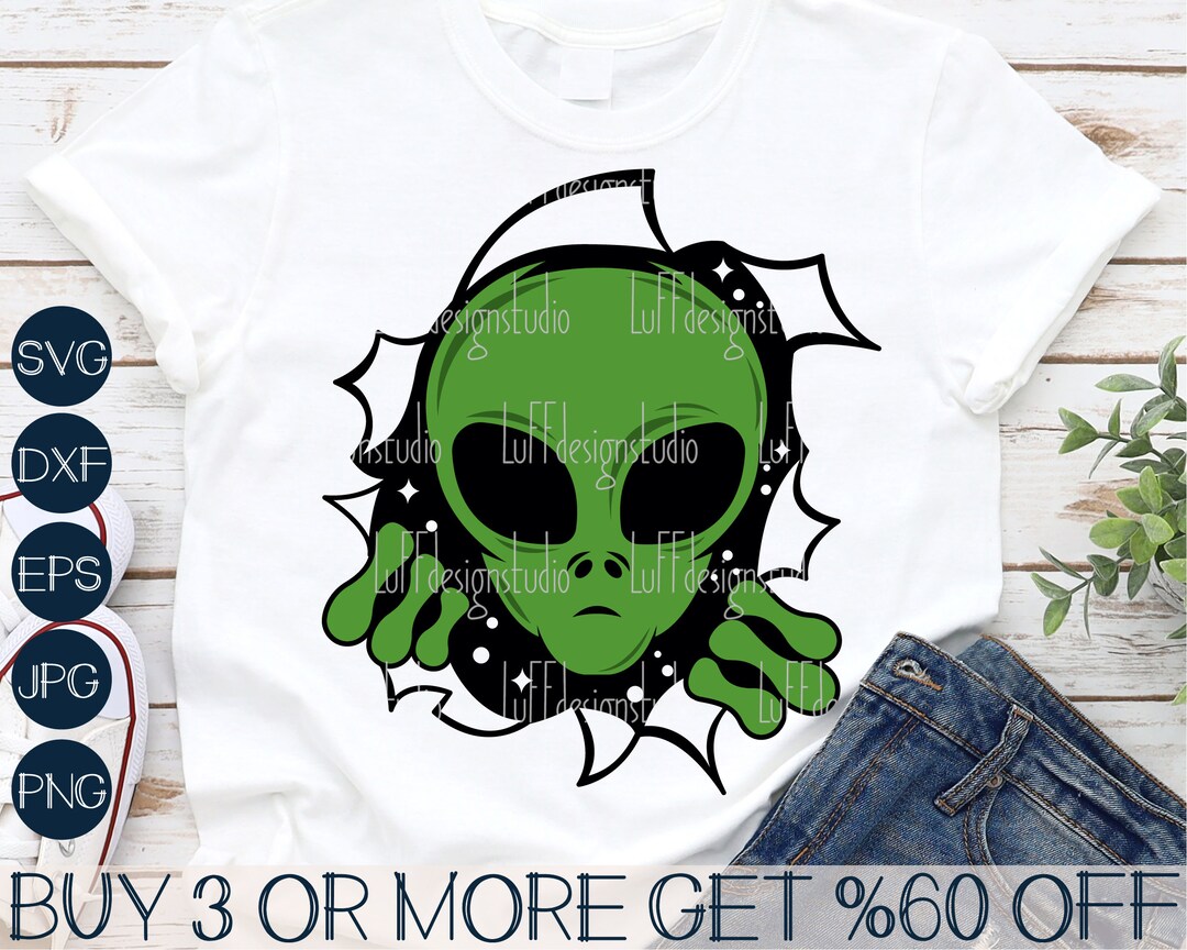 Alien SVG, Funny Alien Shirt SVG, Ufo SVG, Space Svg, Bigfoot Svg ...