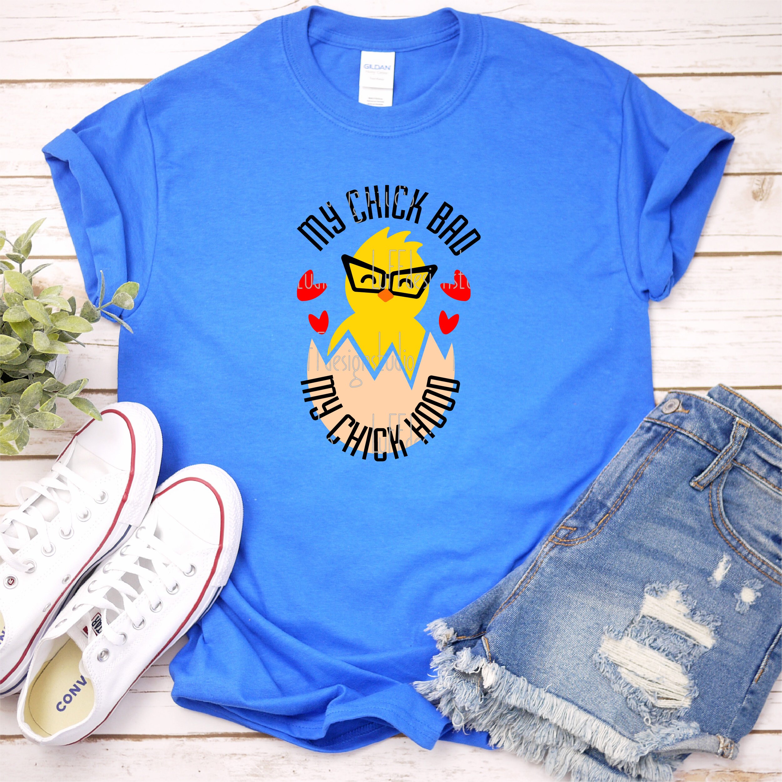 My Chick Bad My Chick Hood SVG, Funny Easter SVG, Girls Easter SVG ...