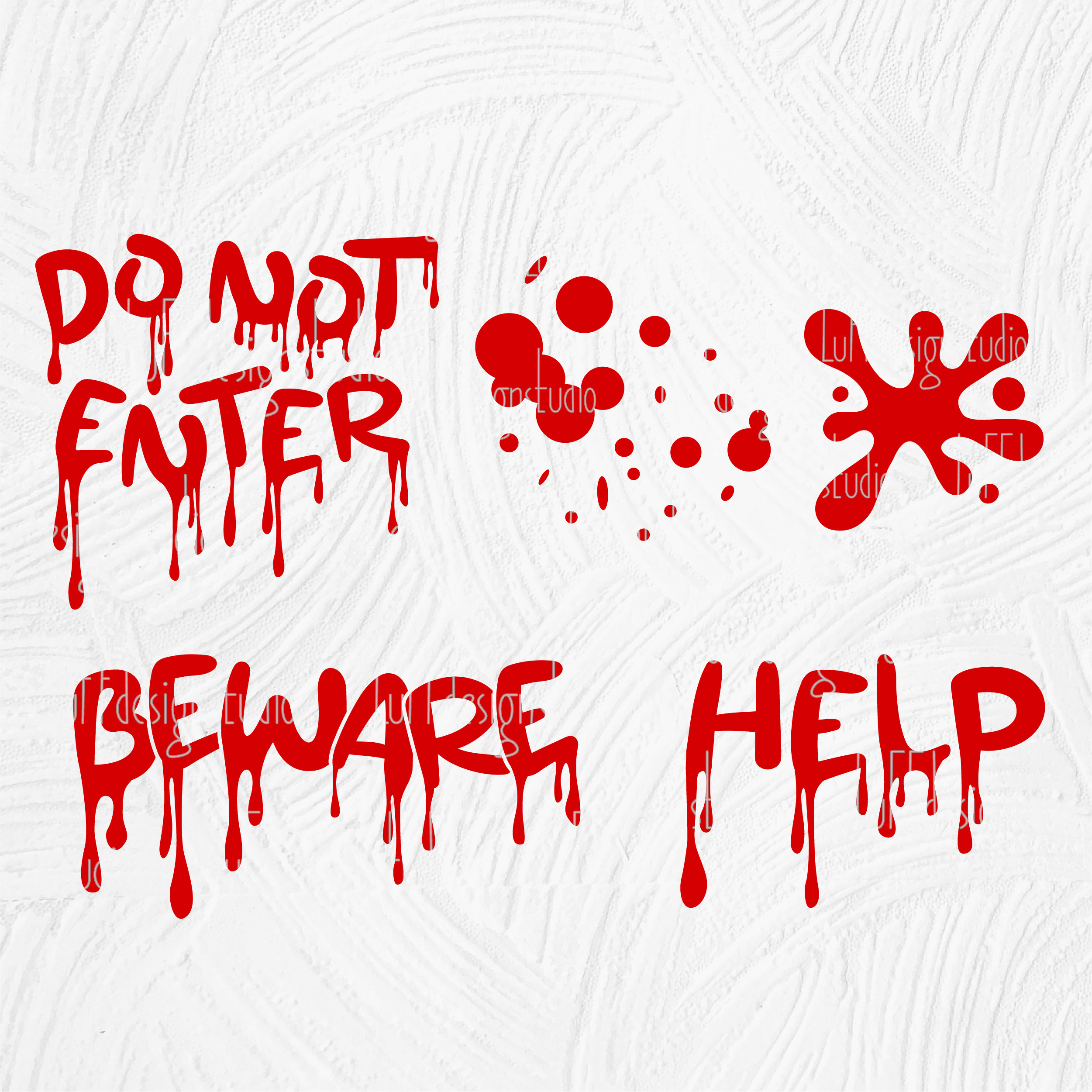 Blood Splatter SVG, Halloween SVG, Bloody Handprint Drips SVG, Serial ...