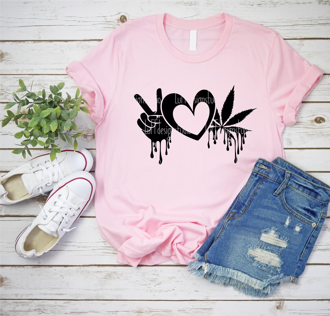 Peace Love Weed SVG, 420 SVG, Stoner Svg, Marijuana Svg, Cannabis Svg ...