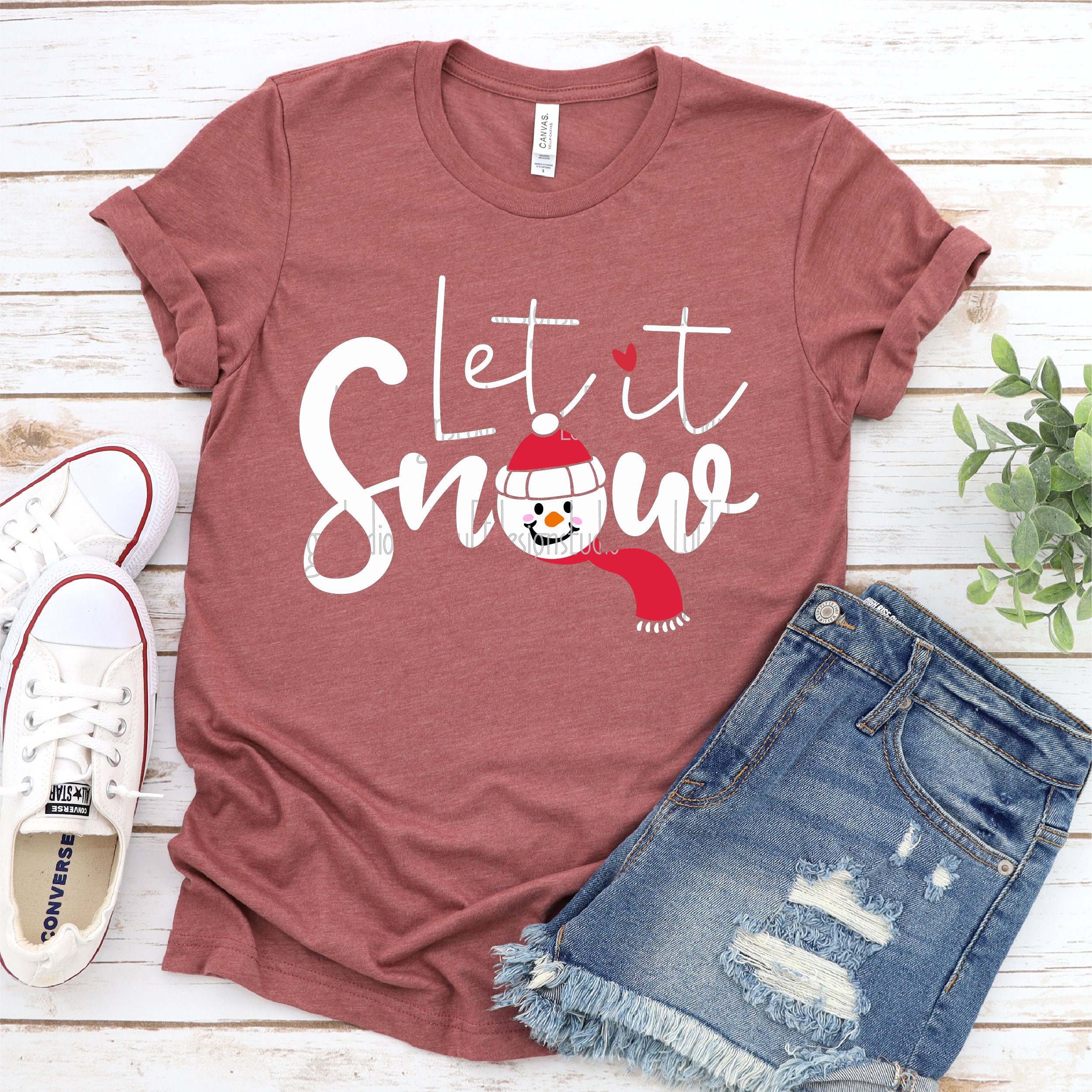 Let It Snow SVG Winter SVG Snowman SVG Christmas Svg Hello - Etsy