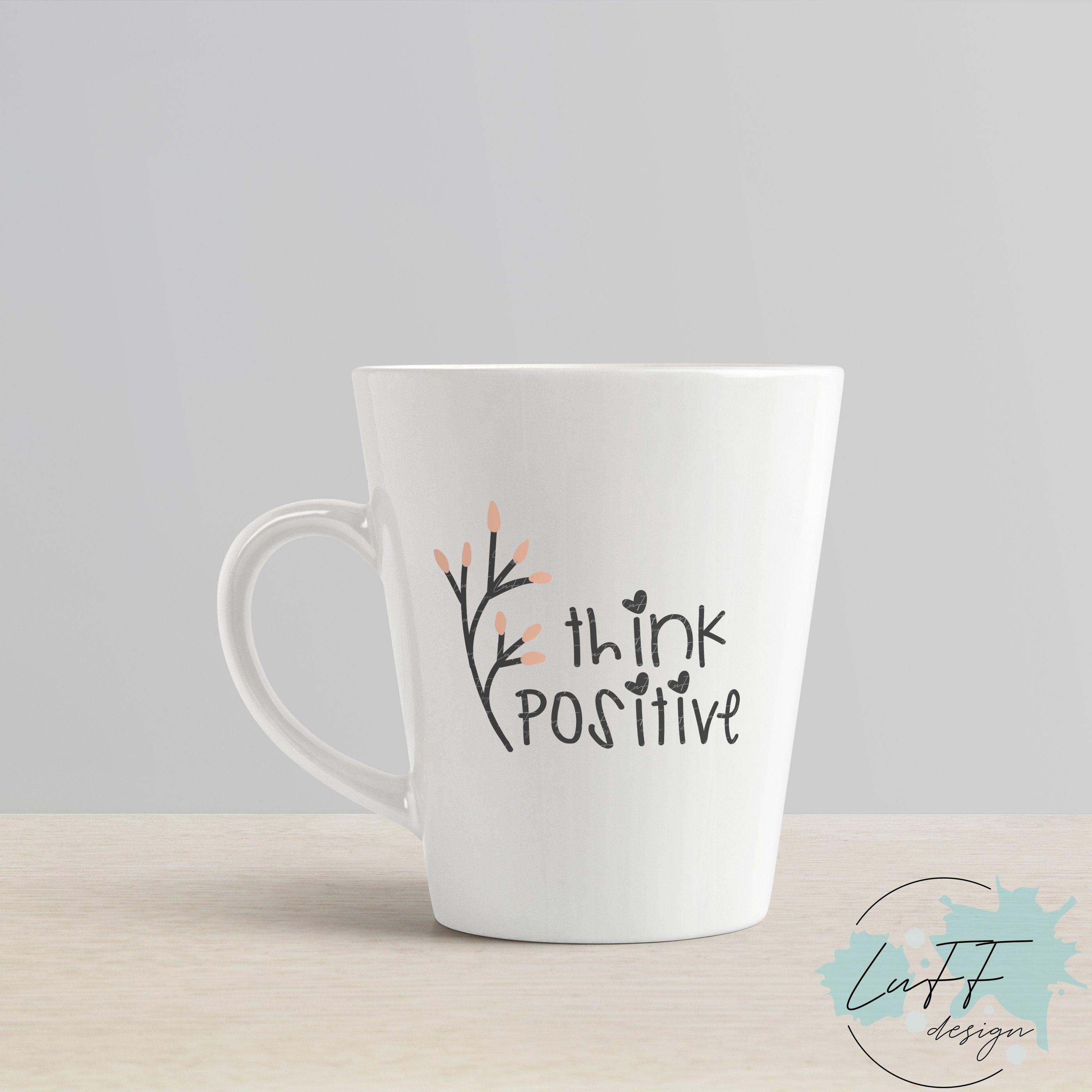 Think Positive SVG Flower SVG Hope Inspirational Quotes - Etsy