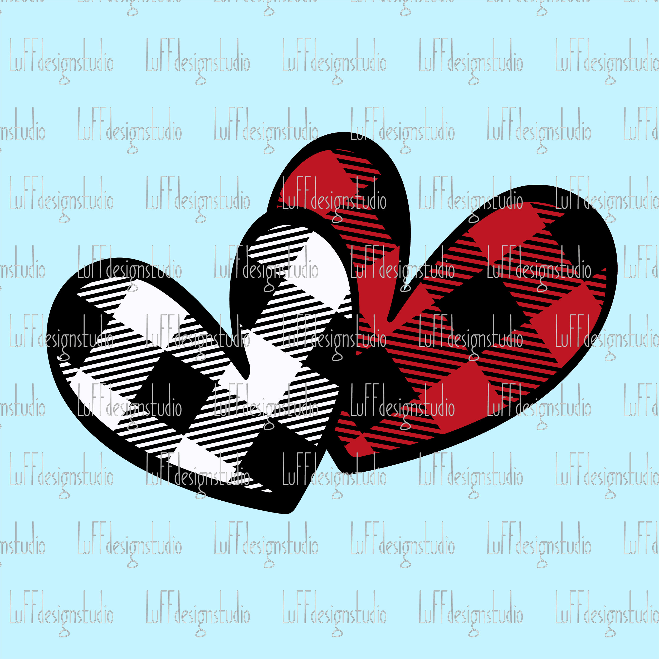 Buffalo Plaid Heart SVG Valentines SVG Valentine Heart PNG - Etsy