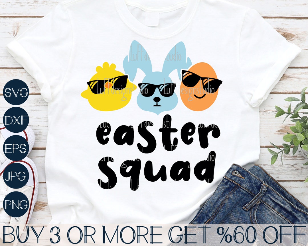 Easter Squad SVG, Family Easter SVG, Funny Easter Shirt SVG, Bunny Svg ...