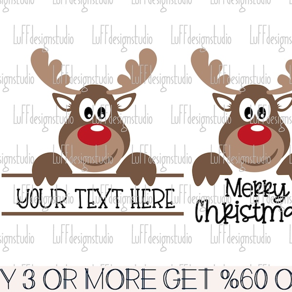 Reindeer Svg - Etsy