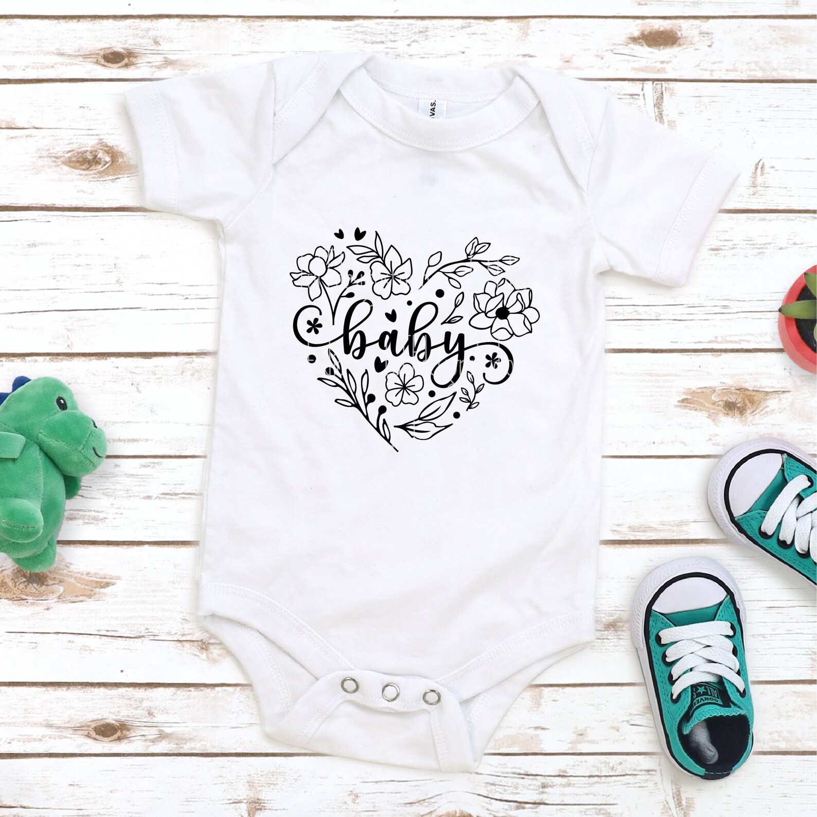 Baby Girl SVG Floral Baby Heart SVG Wildflower Svg Baby - Etsy