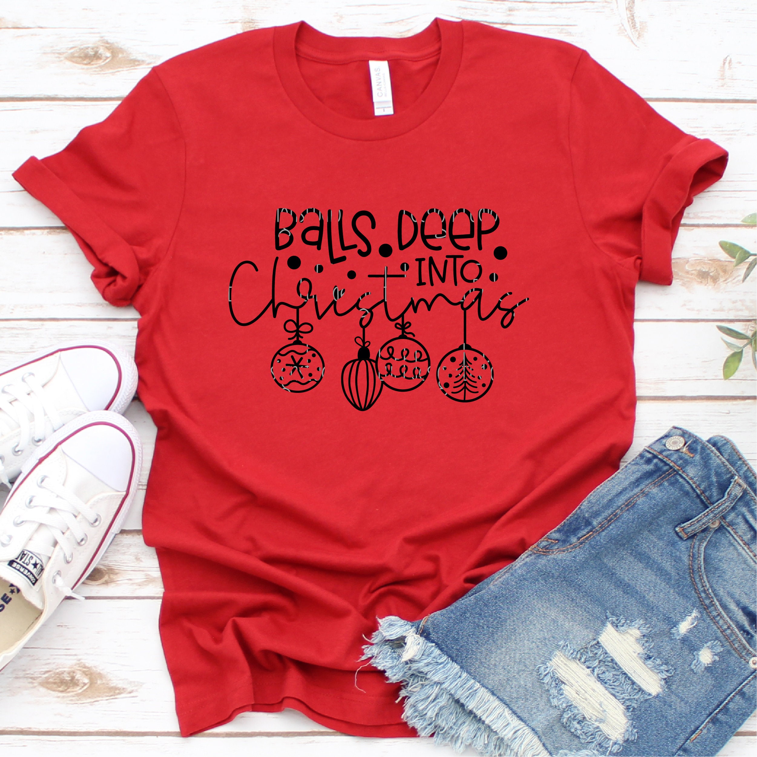 Balls Deep Into Christmas Svg Funny Adult Christmas Svg Etsy
