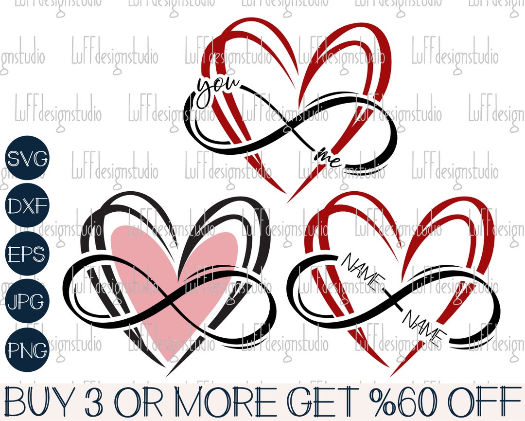 Infinity Heart SVG, Valentines SVG, Love SVG, Infinity Svg, Heart Png ...