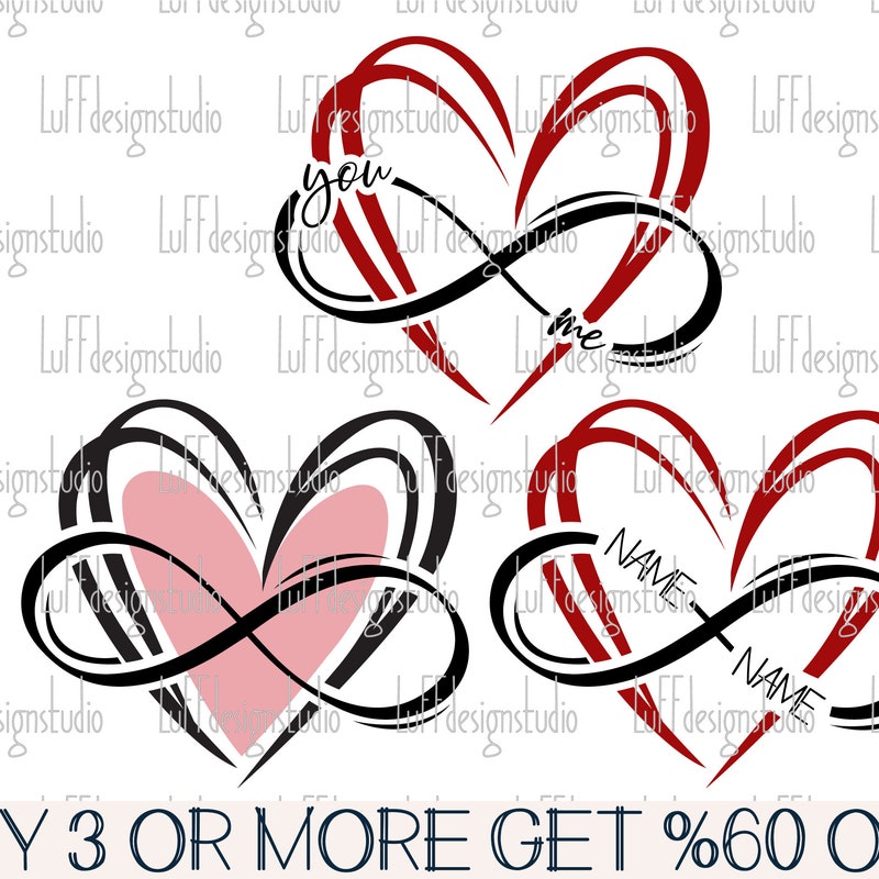 Infinity Heart Svg - Etsy