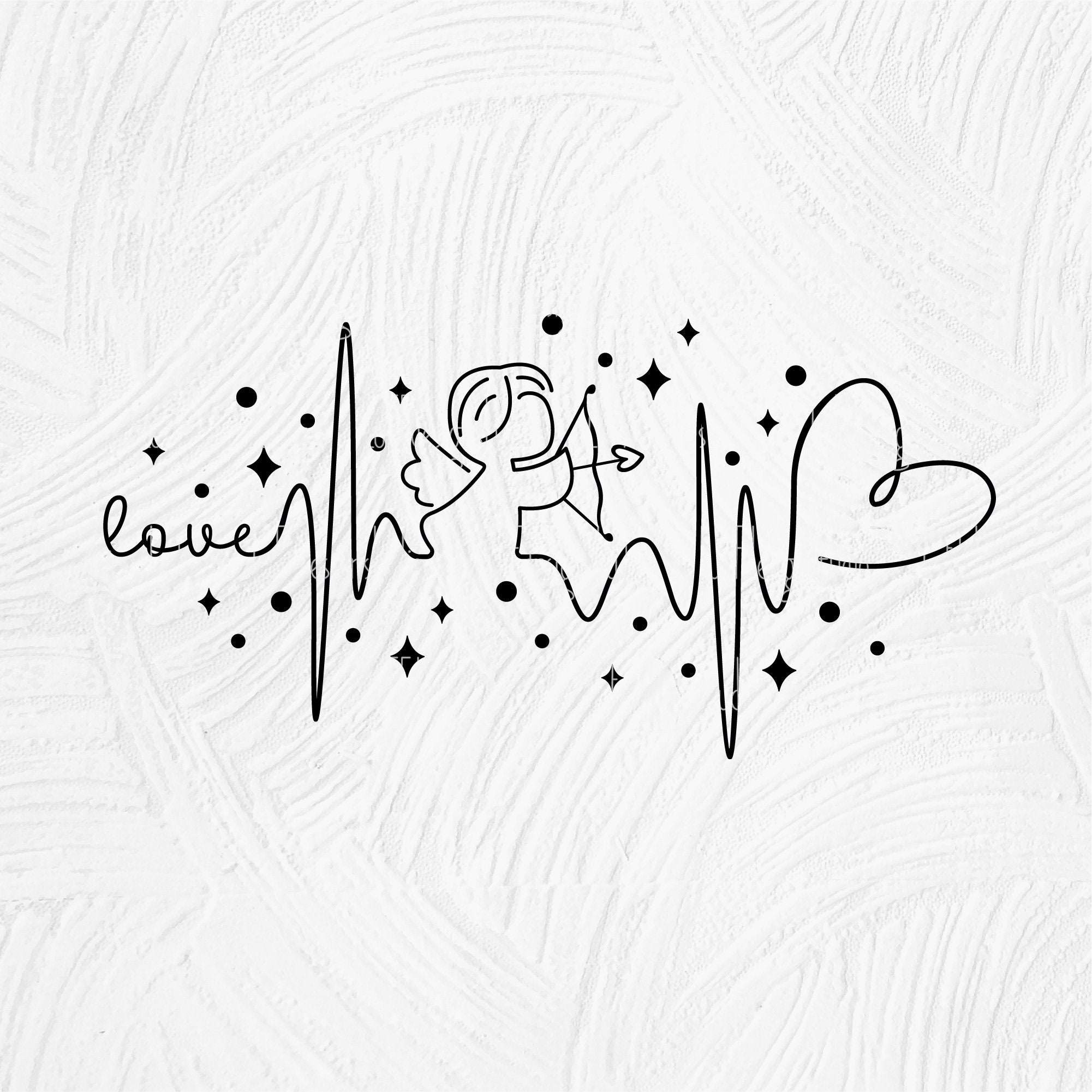 Valentine Heartbeat SVG, Love SVG, Heart SVG, Funny Valentines Day Svg ...