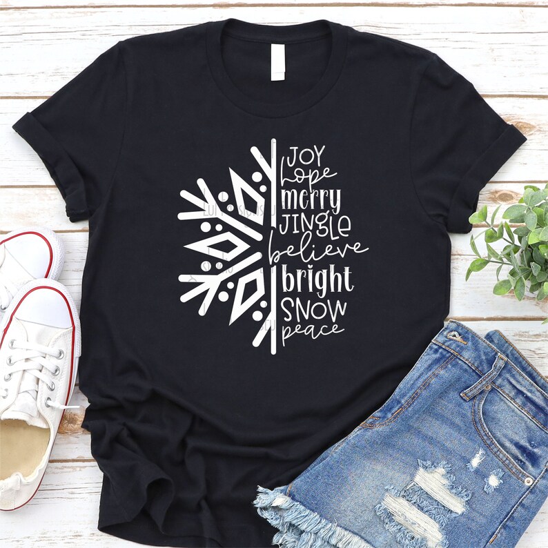Snowflake SVG, Christmas SVG, Christmas Shirt SVG, Winter Svg, Merry ...