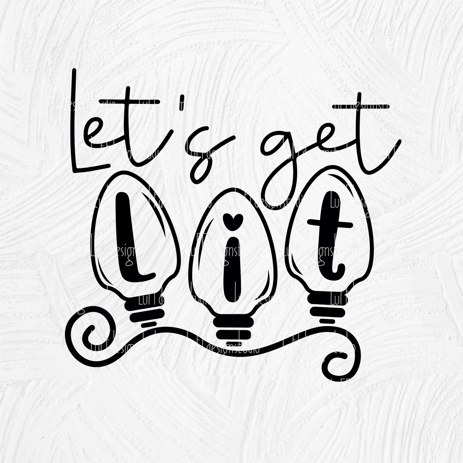 Lets Get Lit SVG Christmas Lights SVG Funny Christmas Shirt - Etsy