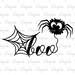 Boo With Spider SVG, Halloween SVG, Spider Web SVG, Funny Saying, Dxf ...