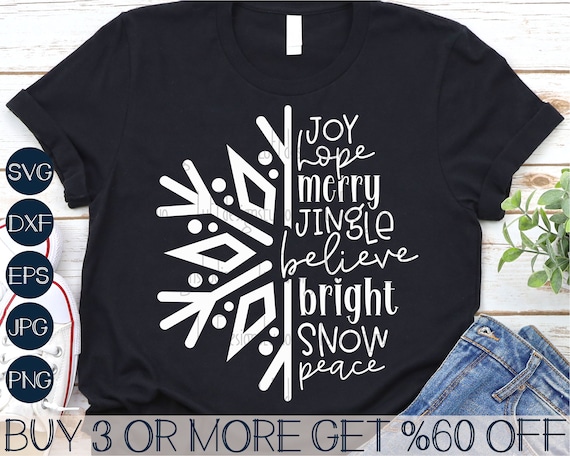 Snowflake SVG Christmas SVG Christmas Shirt SVG Winter Svg - Etsy