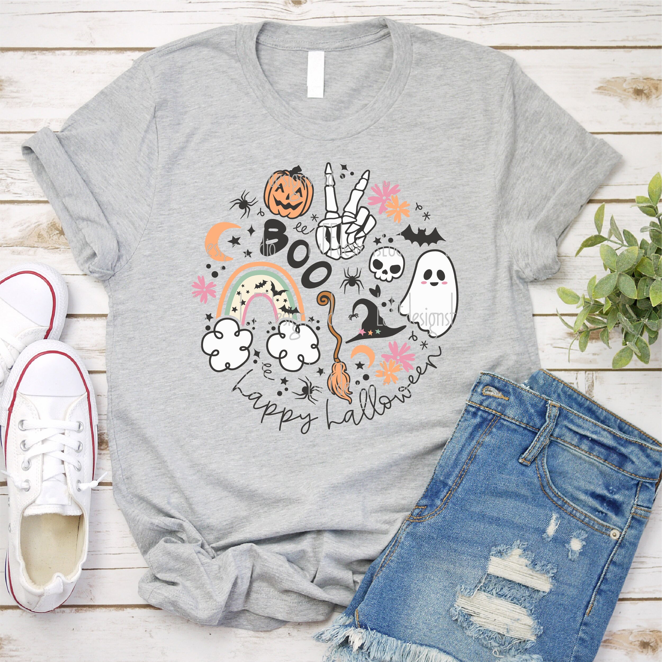 Halloween SVG Happy Halloween Doodle SVG Pumpkin SVG Ghost - Etsy