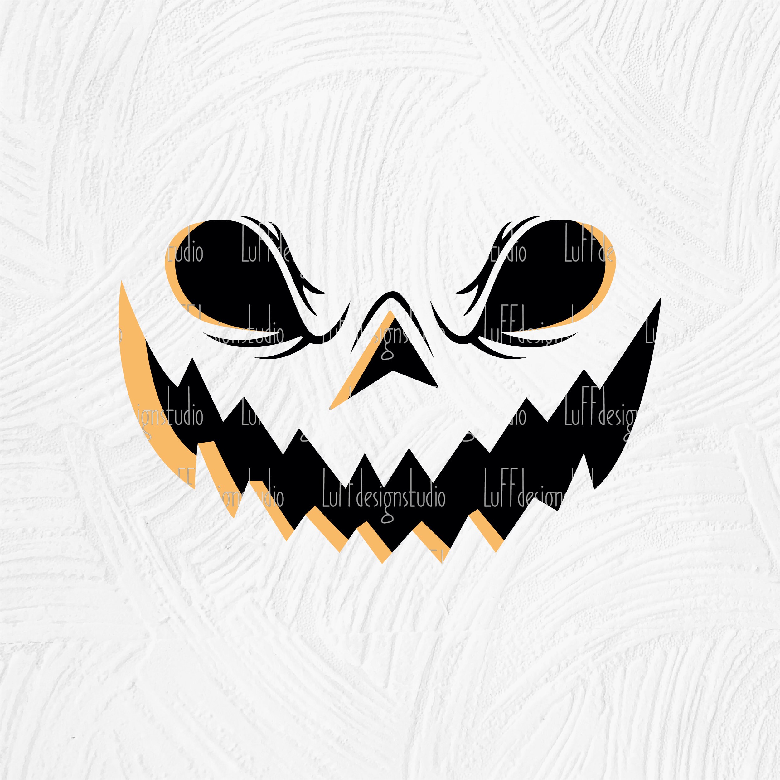 Scary Pumpkin Face SVG Jack O Lantern SVG Boys Halloween - Etsy