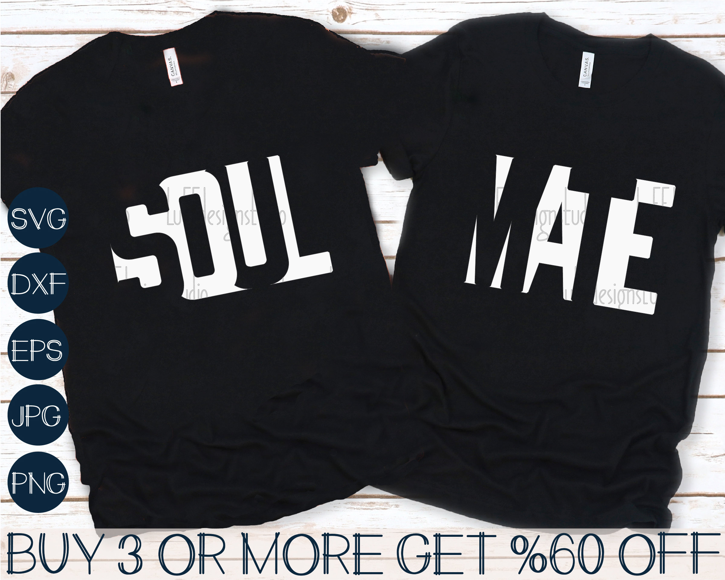 Soul Mate SVG Couples SVG Valentine Matching Shirt SVG Mr - Etsy