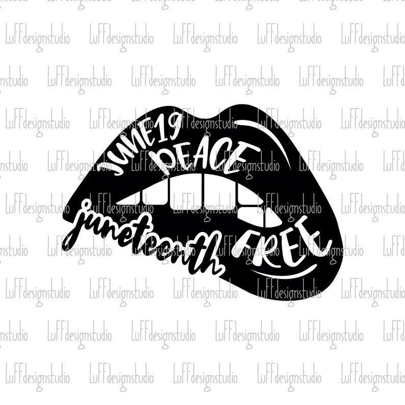 Juneteenth Svg Black History Svg Biting Lips Svg Juneteenth Etsy