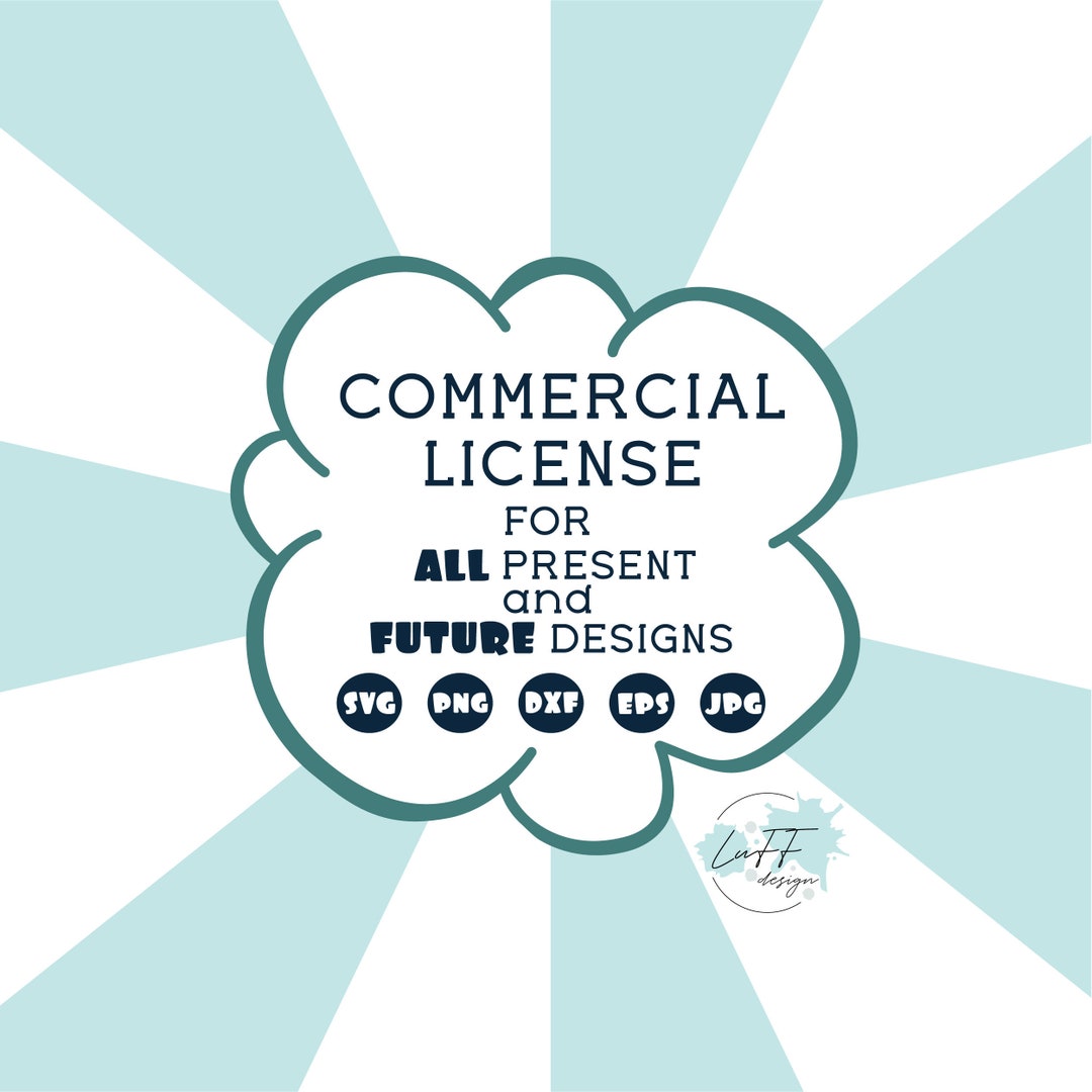 Commercial License for SVG Files, Clipart Commercial Use, No Crediting ...