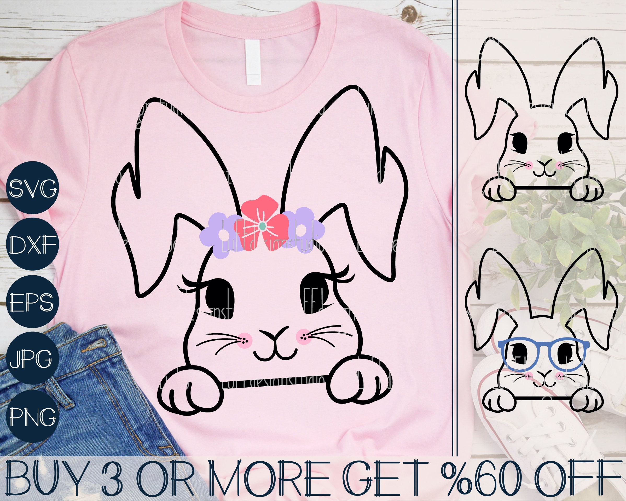 Bunny SVG Easter SVG Peek A Boo SVG Bunny Face Svg Spring - Etsy