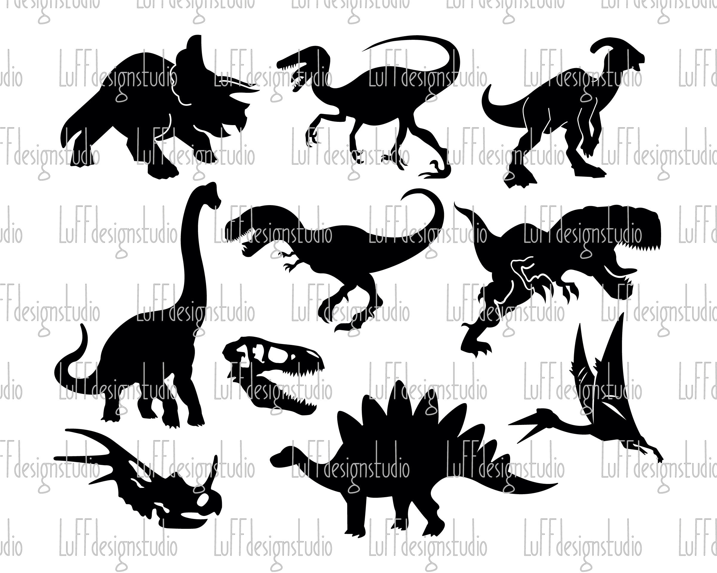 Dinosaur SVG Bundle Dino SVG Dinos Clipart Trex Raptor | Etsy Canada
