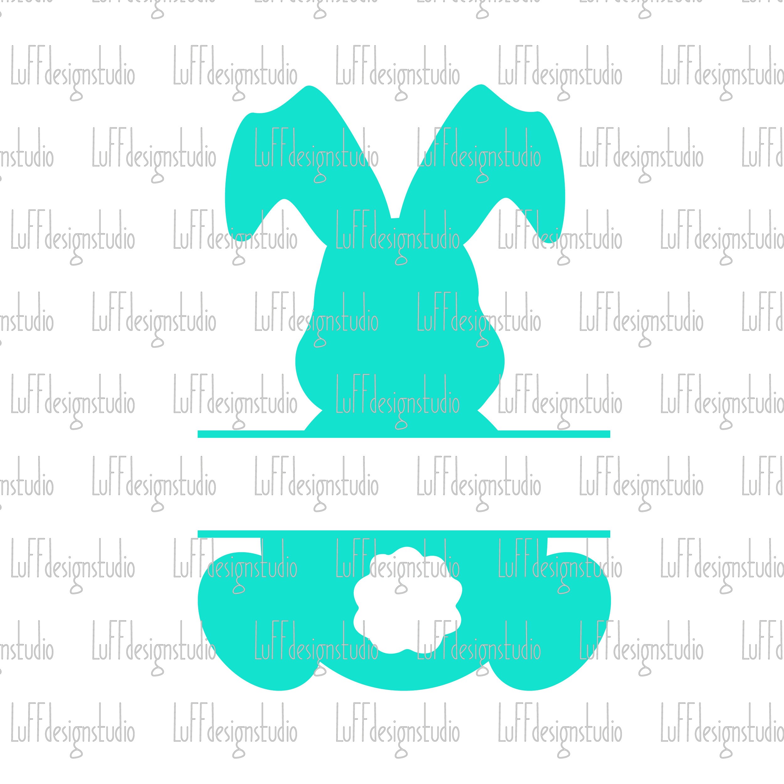 Easter Bunny SVG Split Bunny PNG Kids Easter SVG Spring - Etsy
