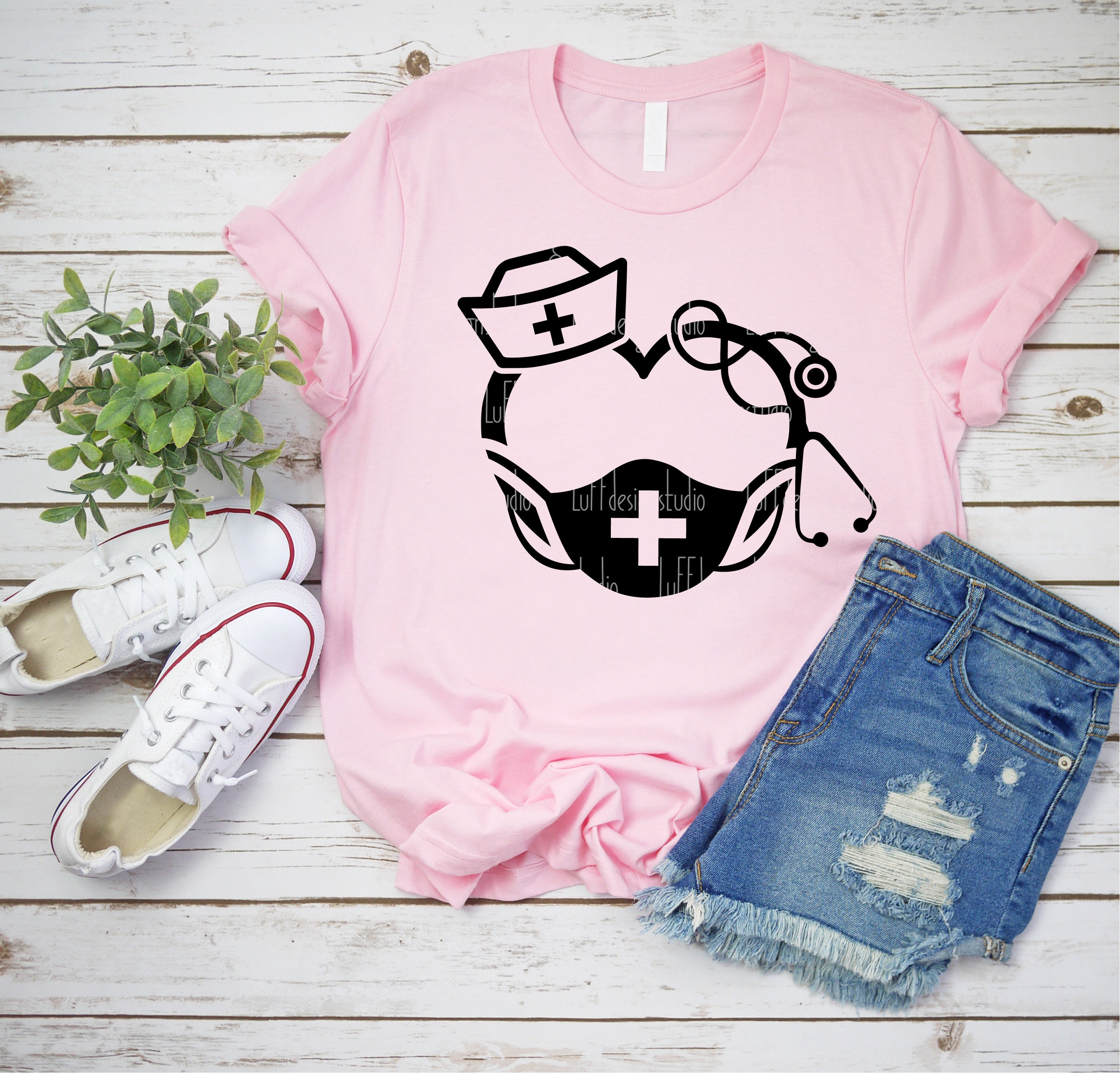 Nurse SVG Valentines Day SVG Mask SVG Stethoscope Svg - Etsy