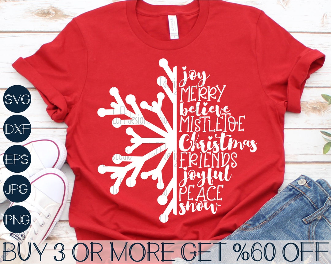 Christmas SVG, Snowflake SVG, Merry Christmas SVG, Christmas Shirt Svg ...