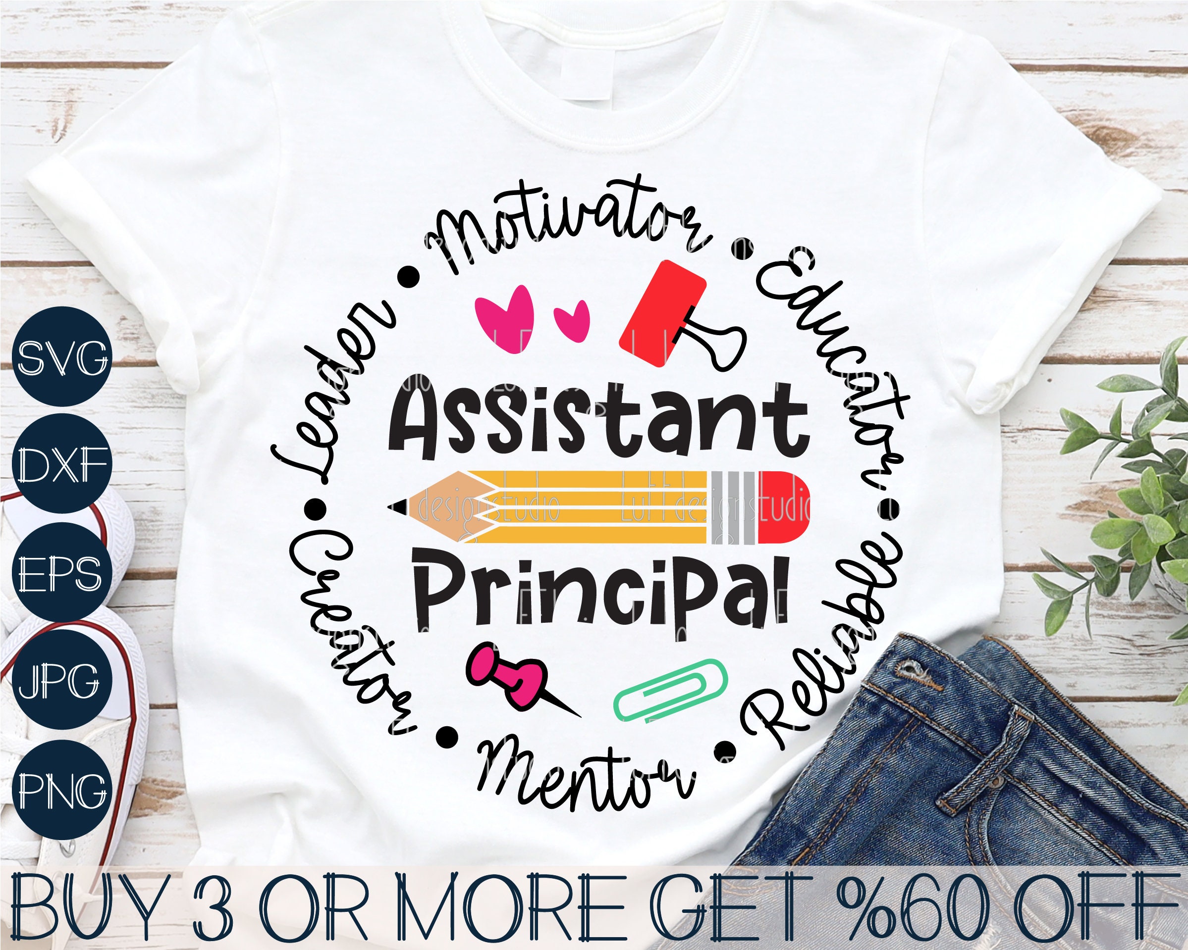 Assistant Principal SVG School Staff SVG Back to School SVG - Etsy