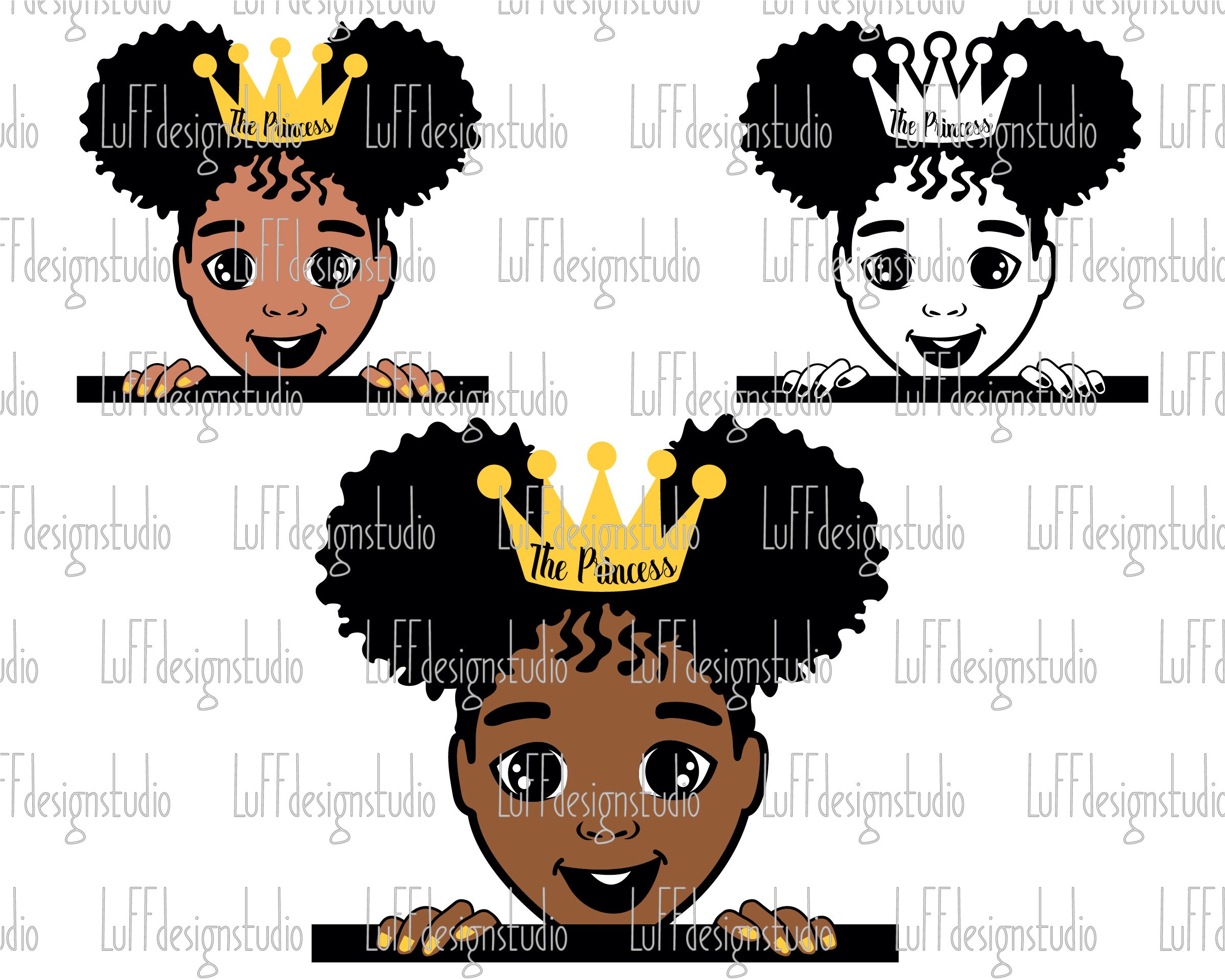Peek A Boo SVG Afro Girl SVG Unicorn SVG Black Girl Svg - Etsy