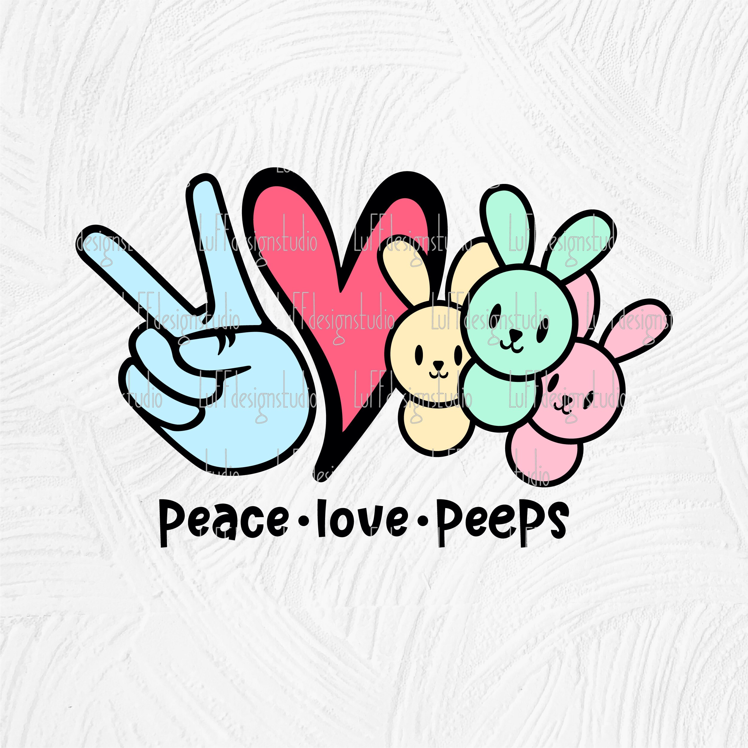 Peace Love Peeps SVG Funny Easter SVG Bunny SVG Girls - Etsy